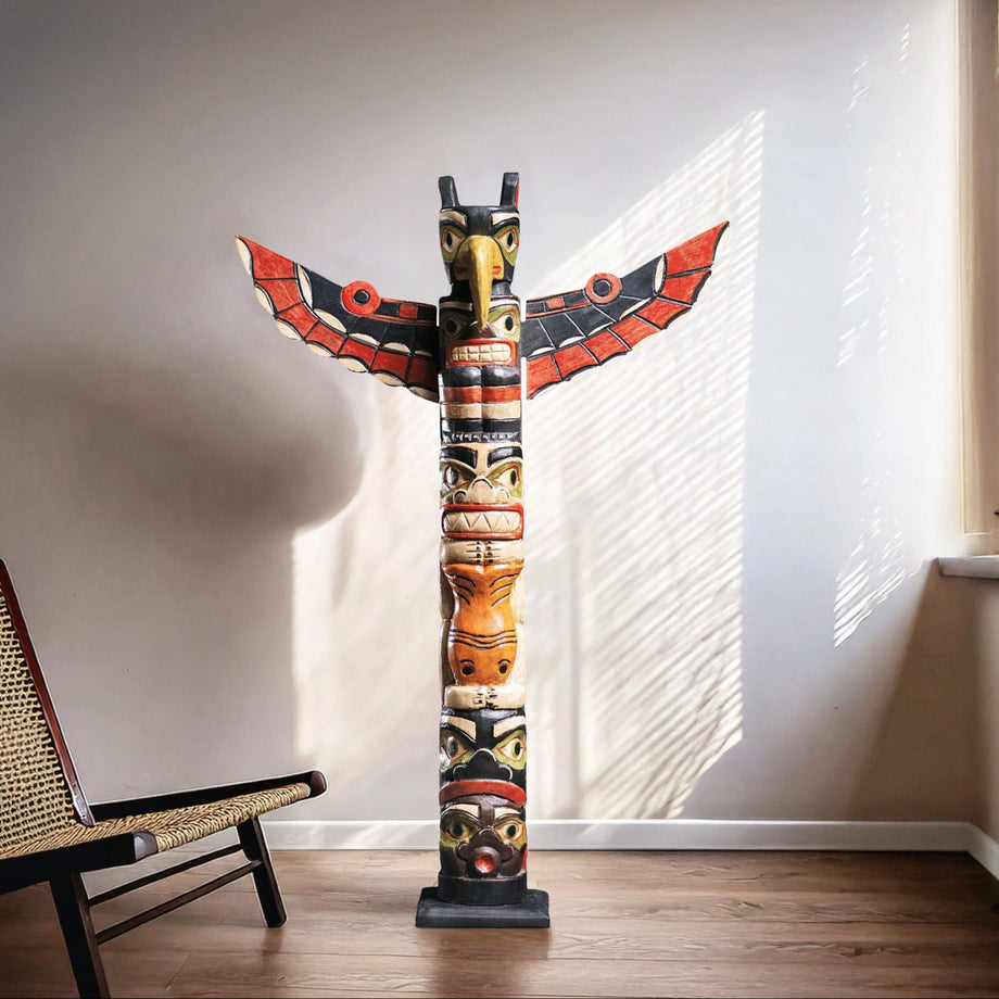 Handmade Totem Poles | Wood Wall Art & Sculptures | Secure Delivery ...